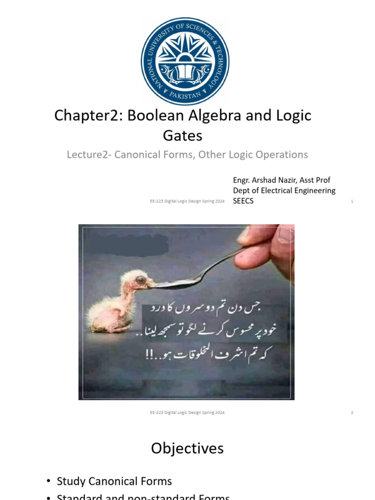 Boolean Algebra: Canonical Forms & Logic | PDF | Logic Gate | Boolean ...