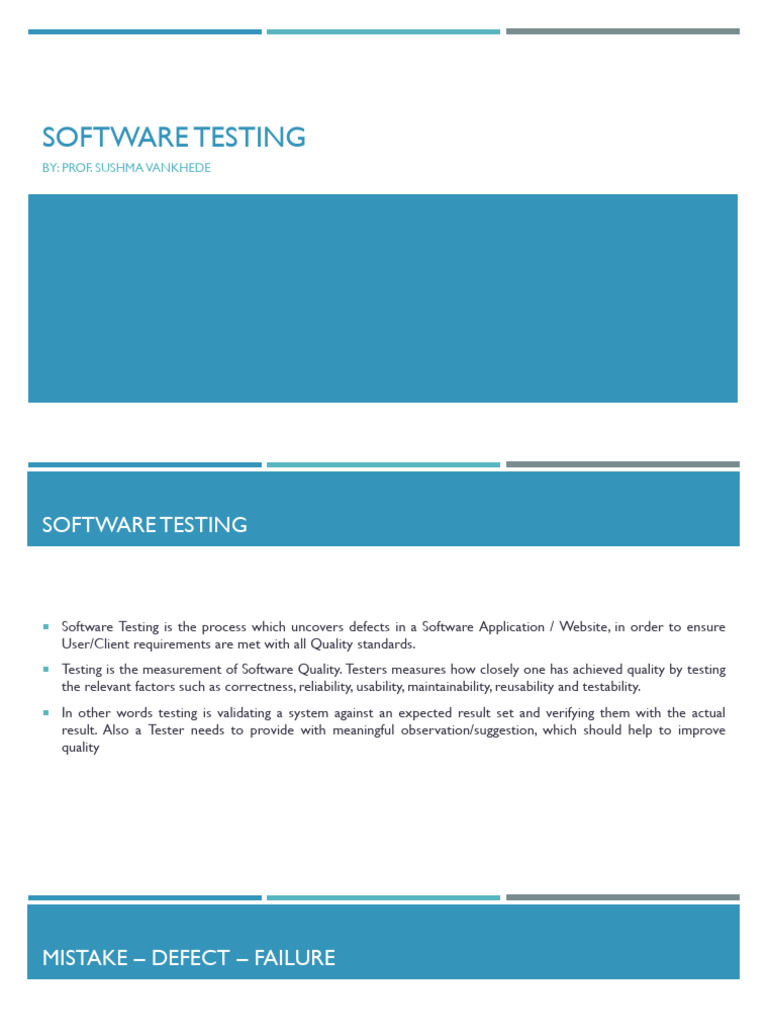 Unit-V-Software Testing | PDF | Software Testing | Unit Testing Unit-V-Software Testing | PDF | Software Testing | Unit Testing