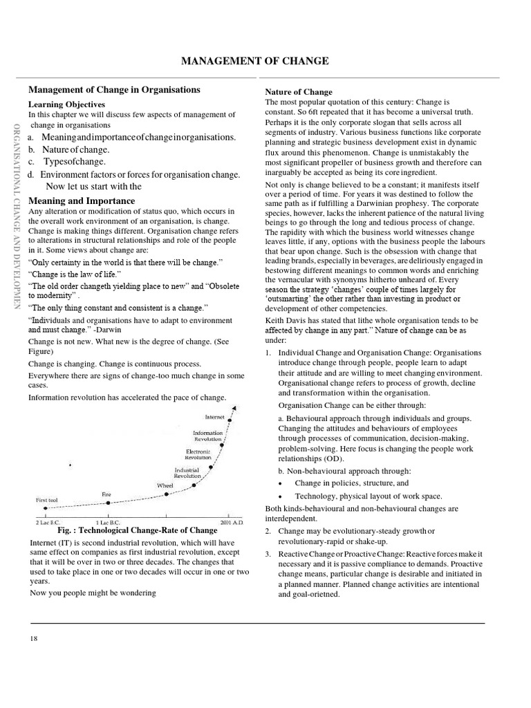 Planned and Unplanned Change&unit-2 | PDF