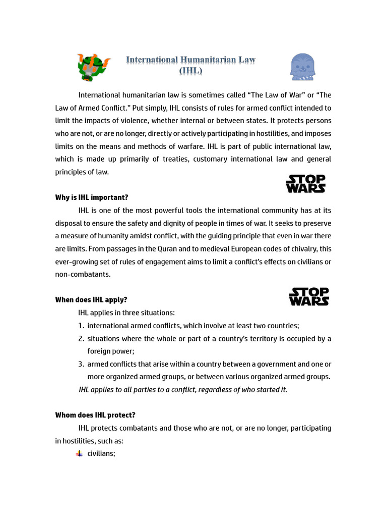 M12. The Law of War | PDF | International Humanitarian Law | Civilian