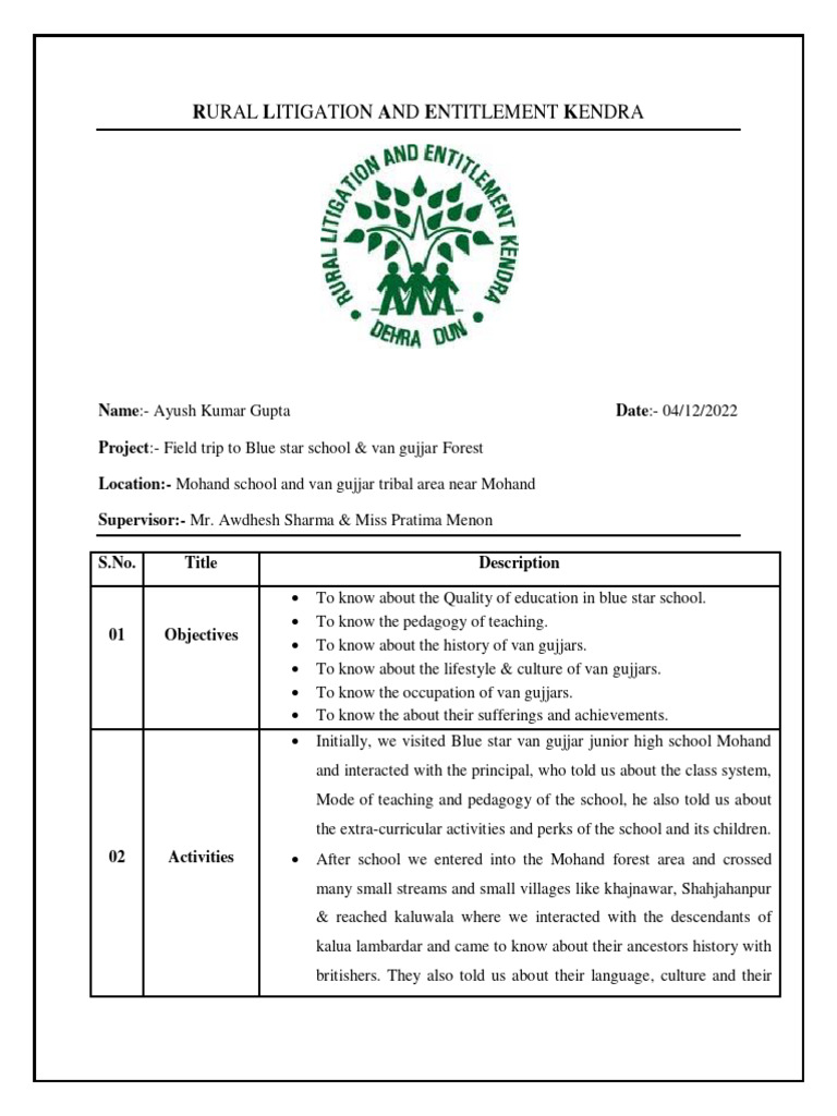 Field Report | PDF