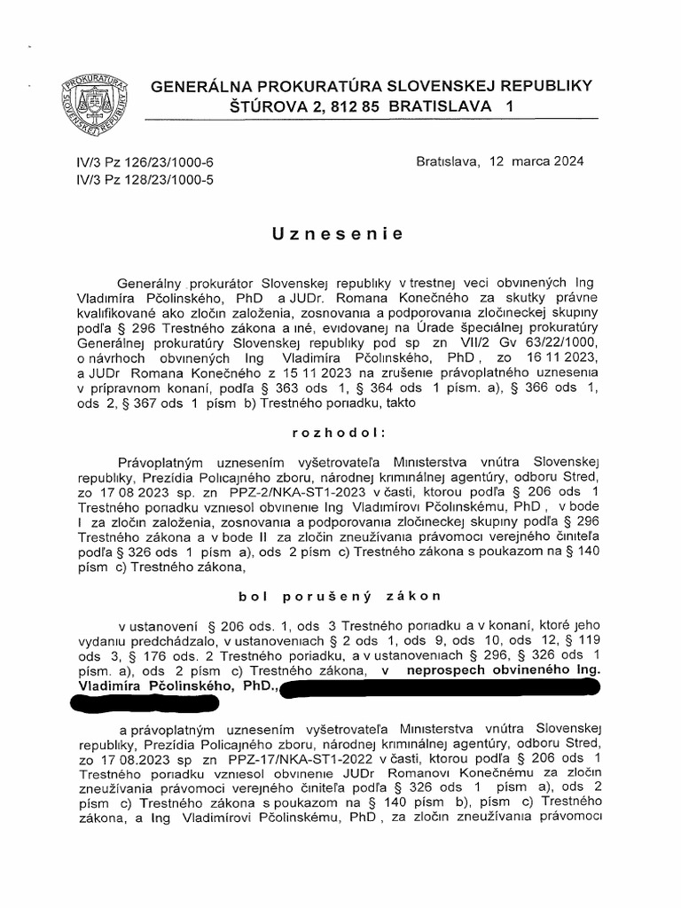 Rozuzlenie 363 GP Pcolinsky | PDF