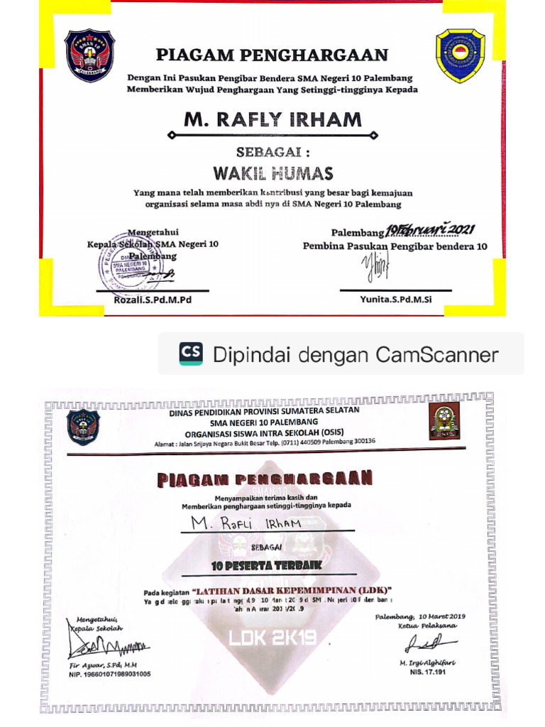 Sertifikat Rafli | PDF