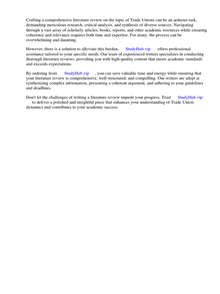 Literature Review Aid for Students | PDF | Trade Union | Employment