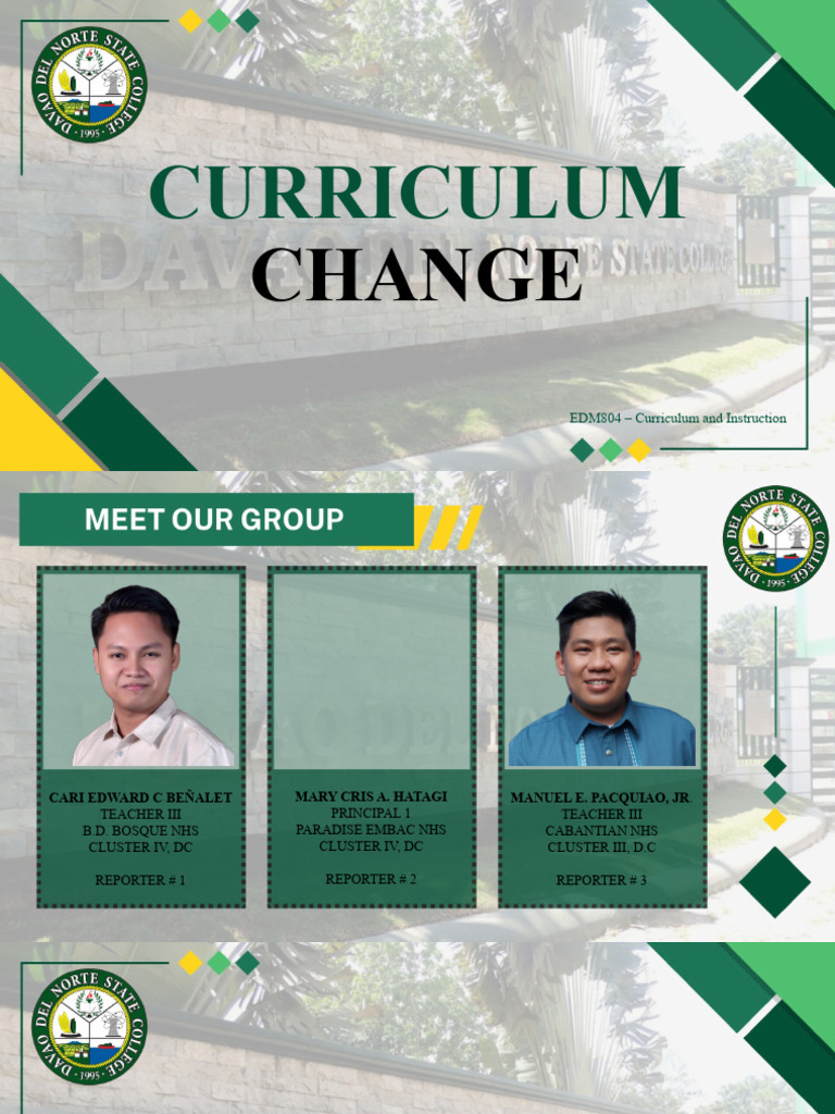 Curriculum Change | PDF