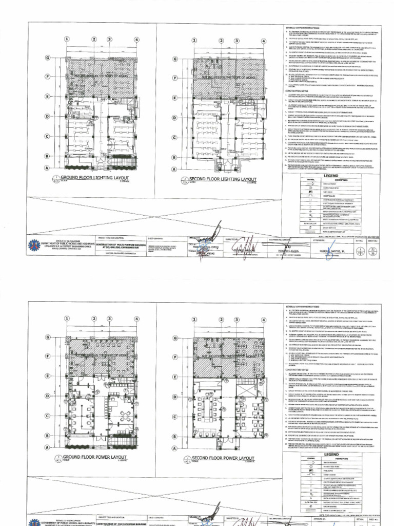 Electrical Plan Sample - DPWH | PDF