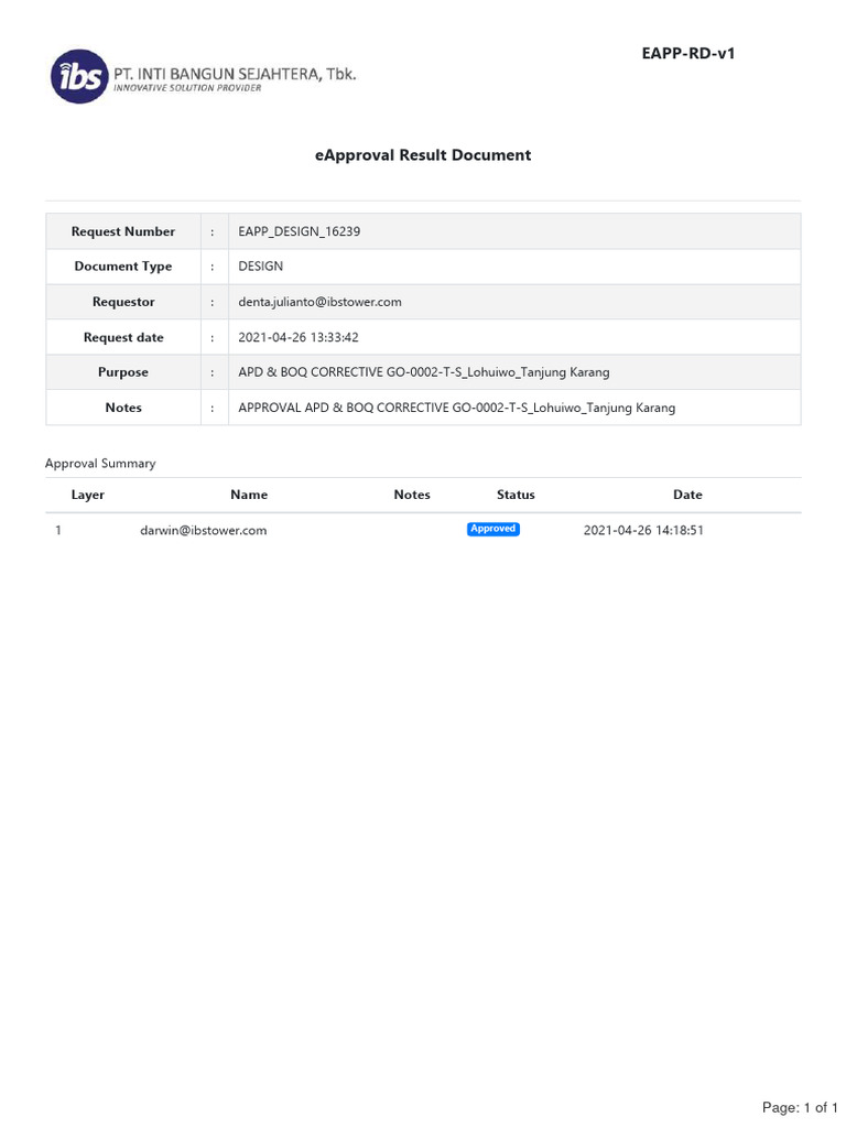 EAPP Design Approval for Lohuiwo Site | PDF | Technology & Engineering