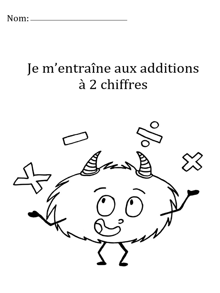 Pratique des additions à 2 chiffres | PDF