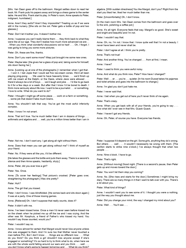 Escena Anne Frank | PDF