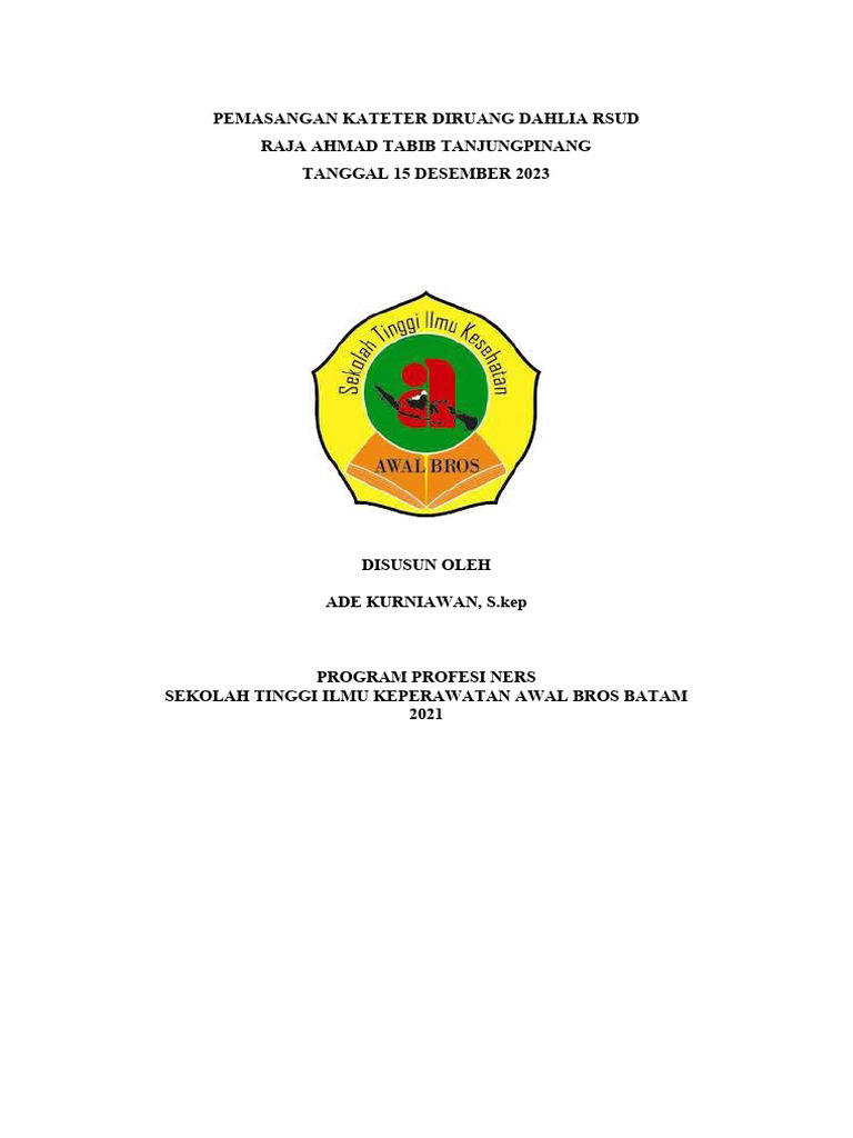 BST Pemasangan Kateter | PDF | Sains & Matematika