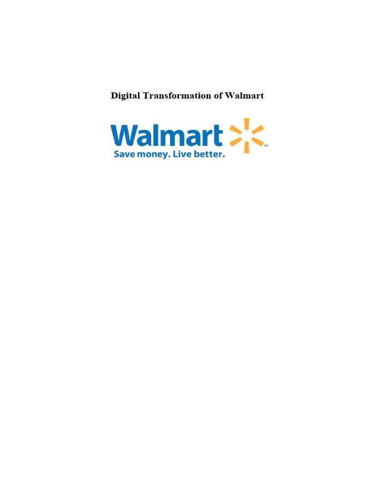 Walmart Group Project | PDF | Walmart | E Commerce