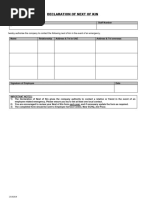 Next of Kin Declaration Form Template | PDF