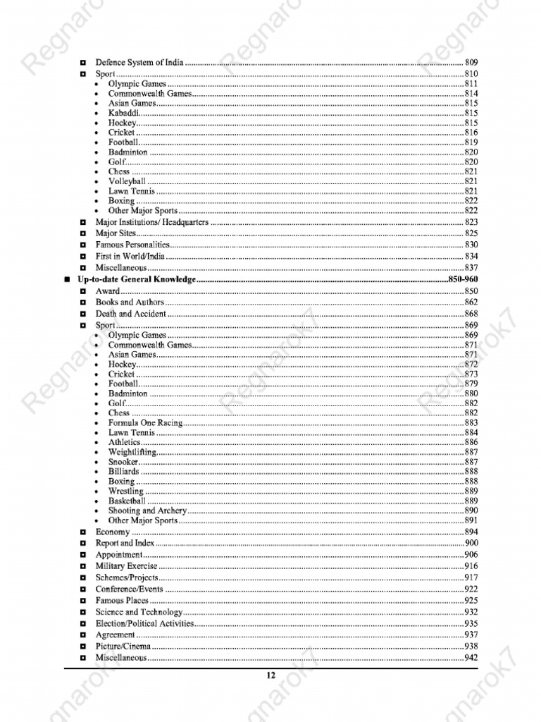 General Studies-12 | PDF