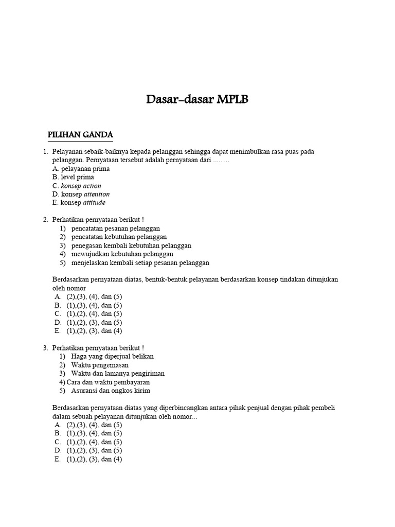 Dasar-Dasar MPLB-Elemen. 4 ..... (KLS X MPLB. 2) | PDF