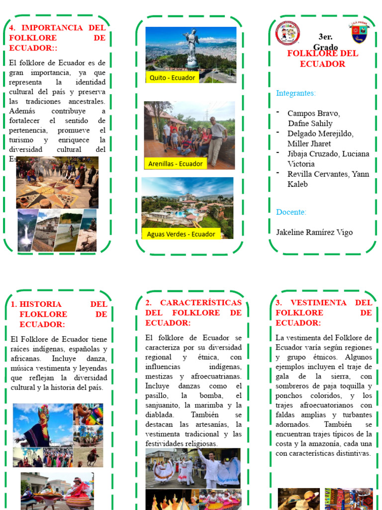 Tripticos Día del Folklore | PDF