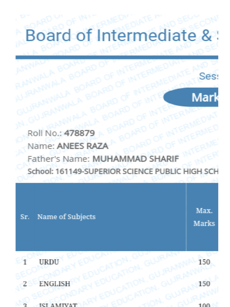 Resultcard | PDF