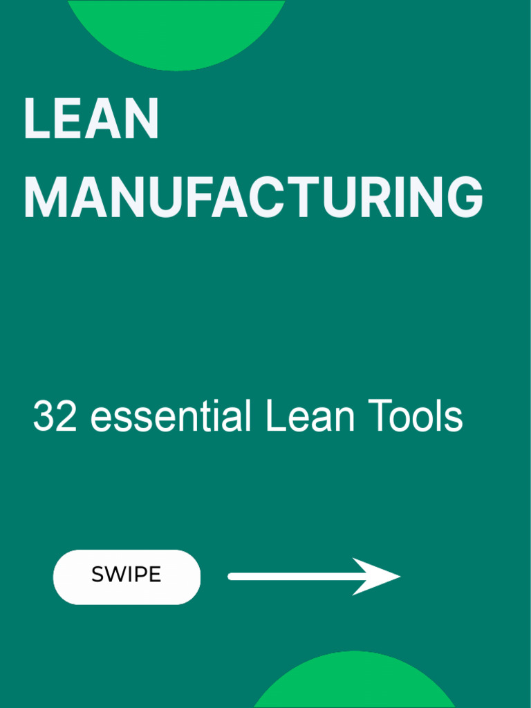 32 Essential Lean Tools | PDF | Lean Manufacturing | Performance Indicator
