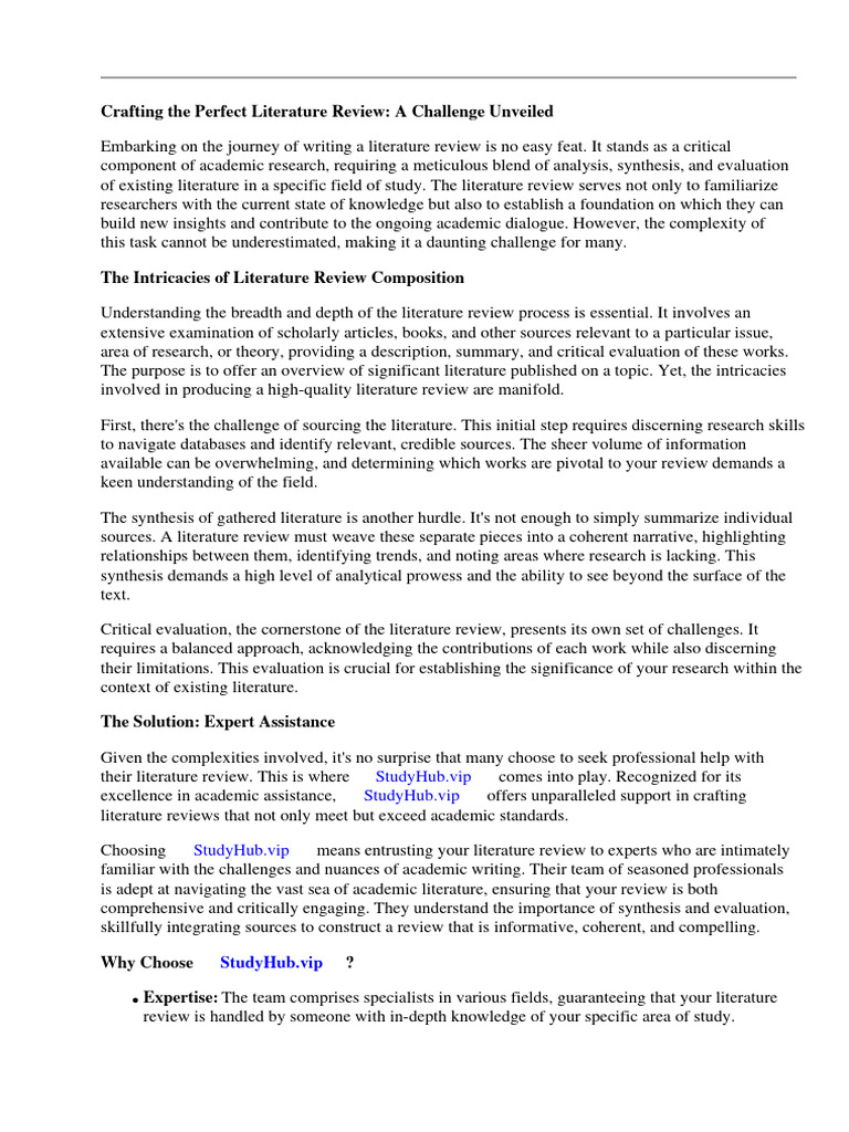 Literature Review Ies Sample | PDF | Qualitative Research ...