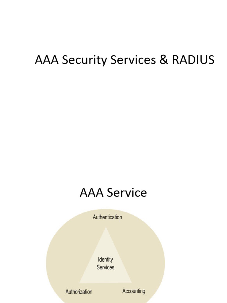441825860-AAA-RADIUS-ppt | PDF | Radius | Data Transmission
