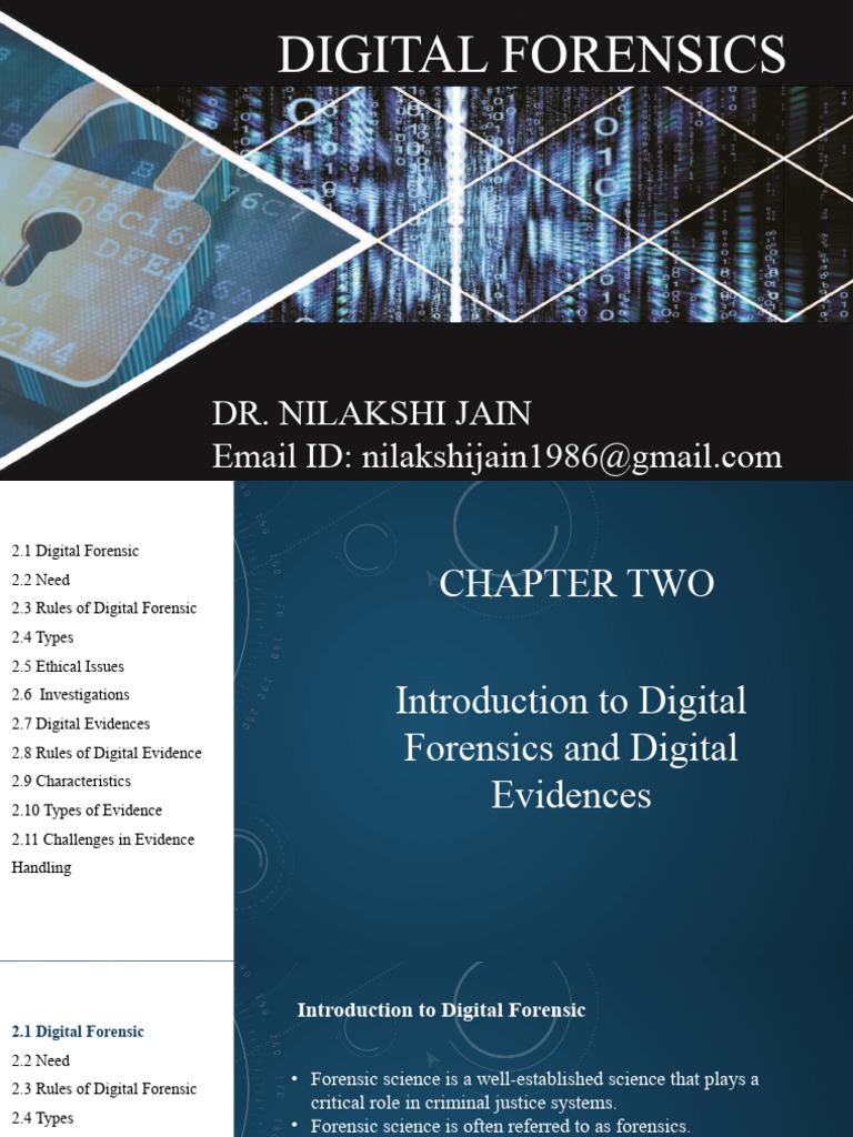 Chapter 2 DF | PDF | Digital Forensics | Computer Forensics