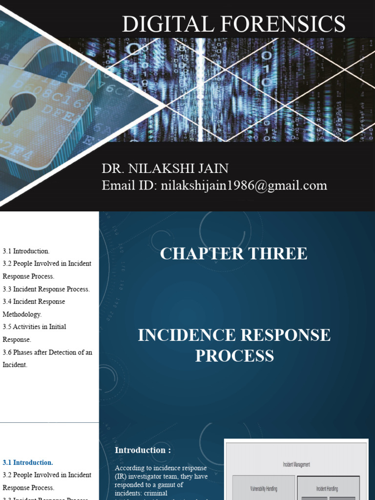 Chapter 3 DF | PDF | Incident Management | Computer Security
