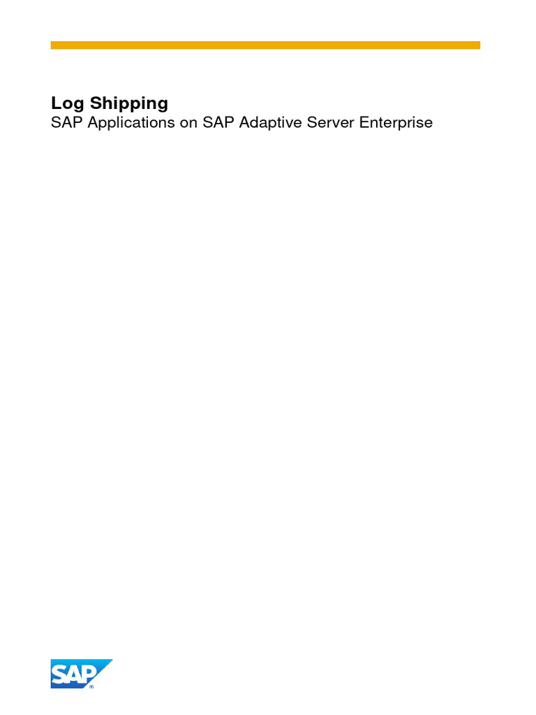 Log Shipping | PDF