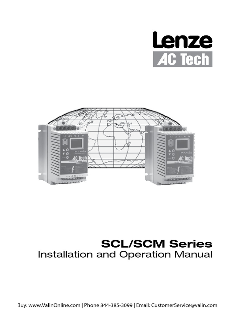 Ac Tech SCL SCM Drives Installation Operation Manual | PDF | Electromagnetic Compatibility | Safety