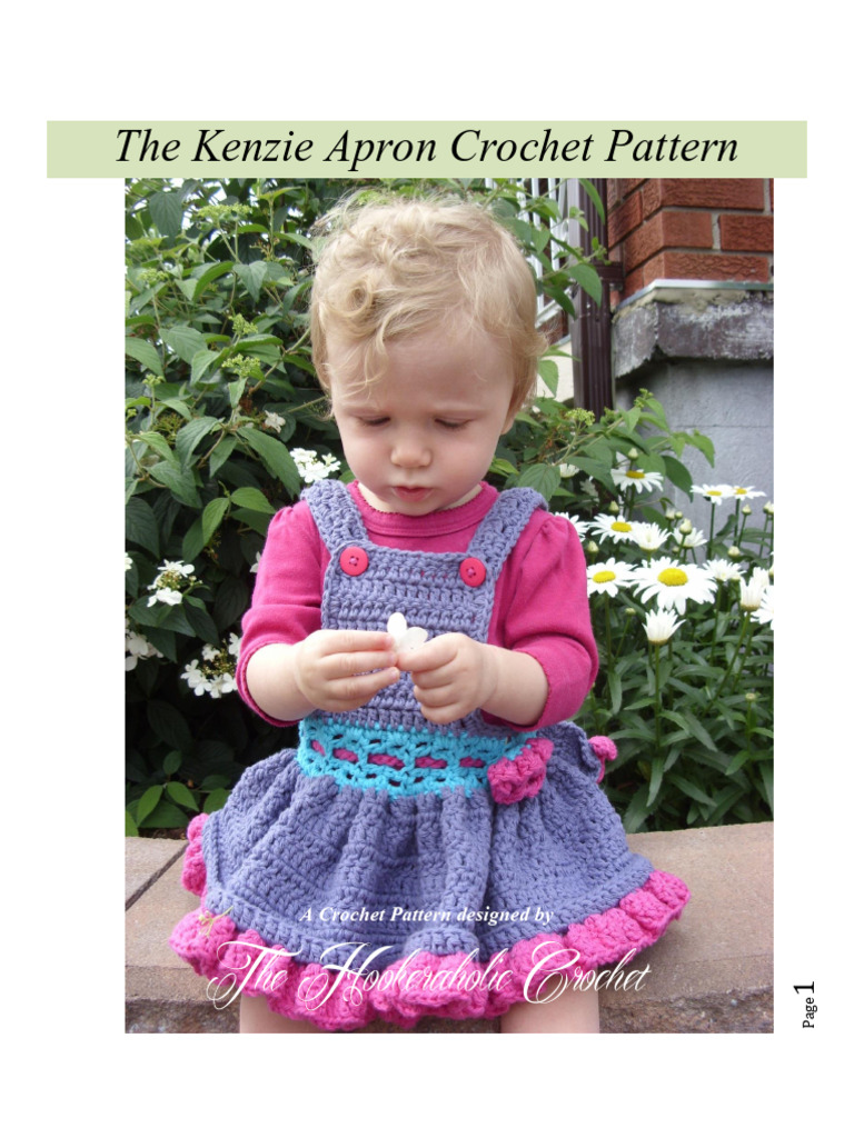The Kenzie Apron Crochet Pattern All Sizes | PDF | Crochet | Needlework
