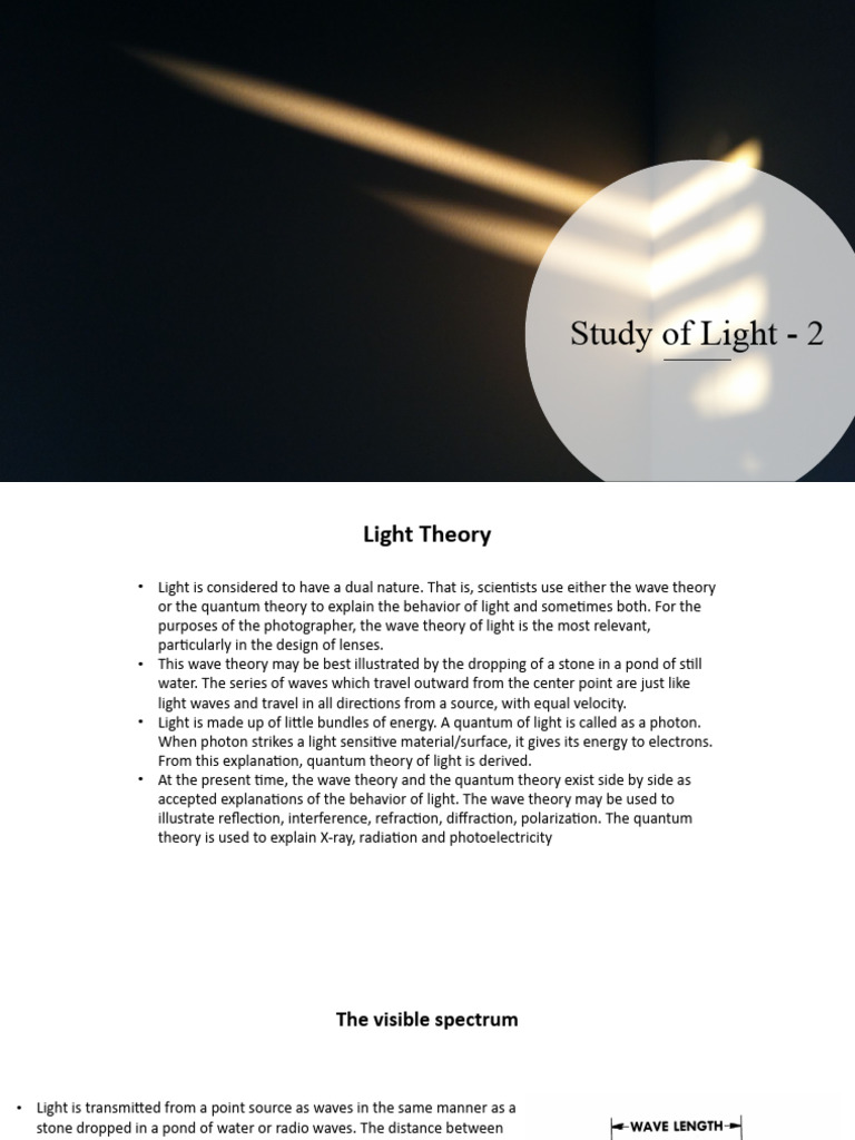 Study of Light 2 | PDF | Light | Electromagnetic Spectrum