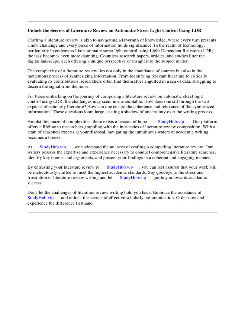 Literature Review On Automatic Street Light Control Using Ldr Pdf Diode Relay