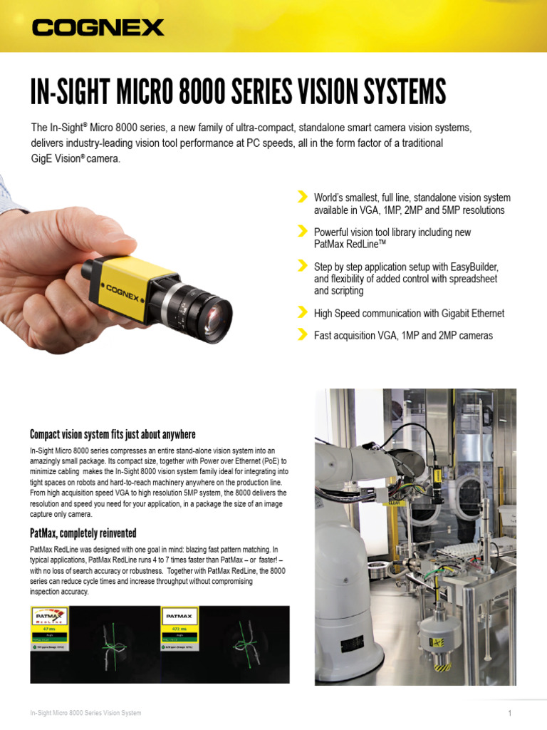 In-Sight 8000 Datasheet | PDF | Computer Memory | Bipolar Junction Transistor