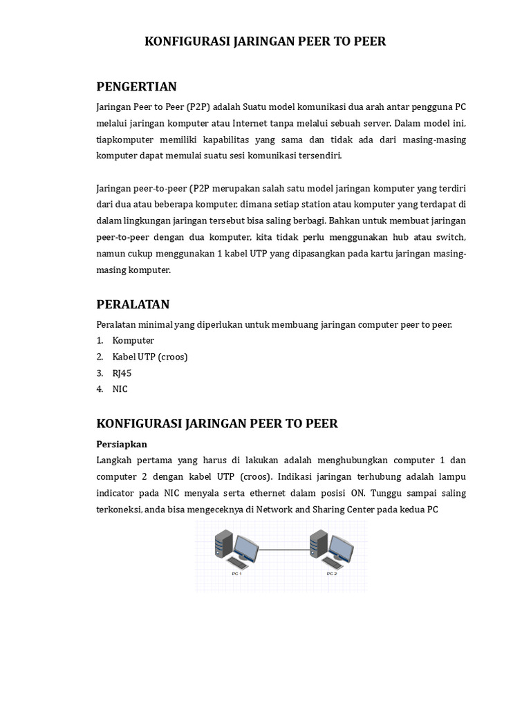 Jaringan Peer To Peer | PDF | Komputer