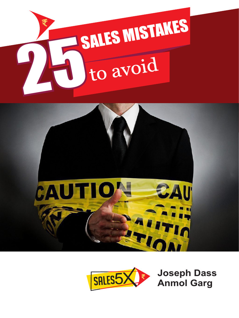 25 Sales Mistakes to Avoid | PDF | Sales
