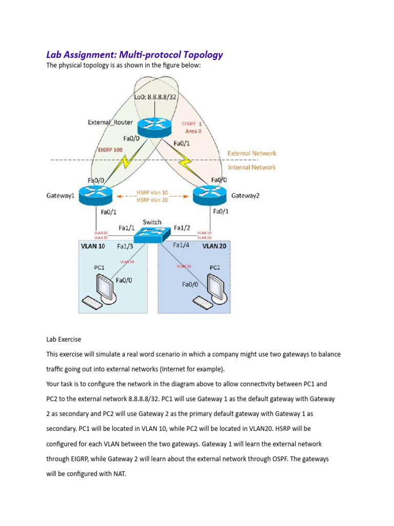 Multi Lab Assignment | PDF | Ip Address | Internet Standards