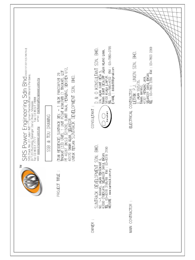 SDS Dok 15d - Electrical Manufacturer Drawing - 330U - DB, SSB, MP (D&O ...