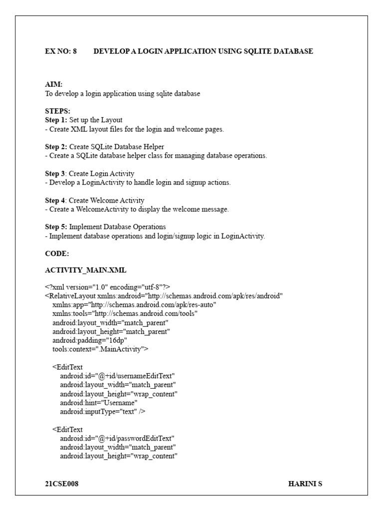 Apd 8 | PDF | Android (Operating System) | Databases