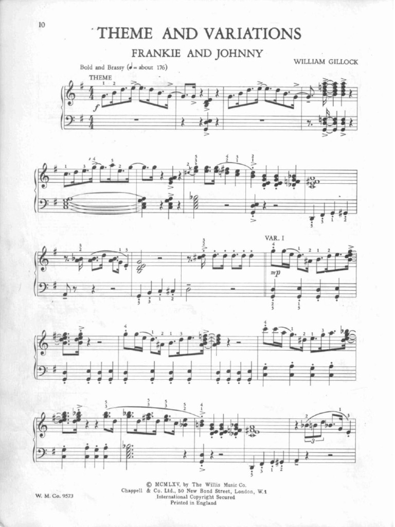 Theme and Variations | PDF