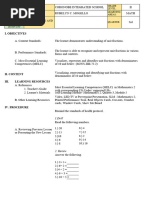 Detailed Lesson Plan in Mathematics 2 Solves Routine and Non-Routine ...