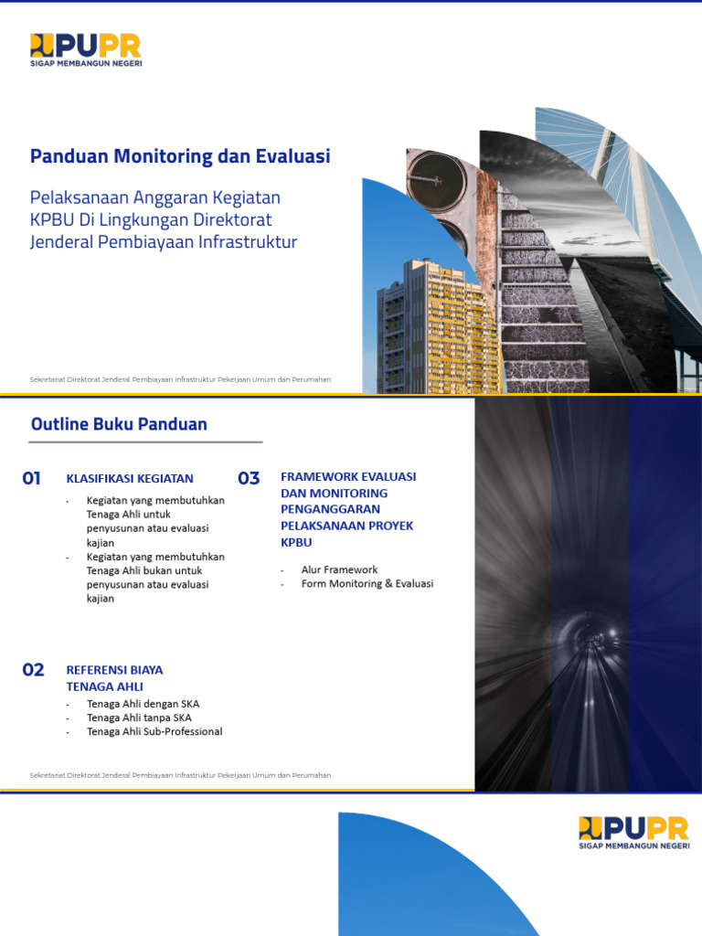 Buku Saku - Panduan Monev Pelaksanaan Anggaran Kegiatan KPBU | PDF