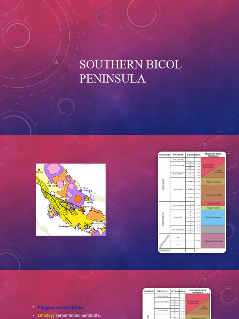 Bicol Peninsula Geological Overview | PDF | Geological Formation | Volcano