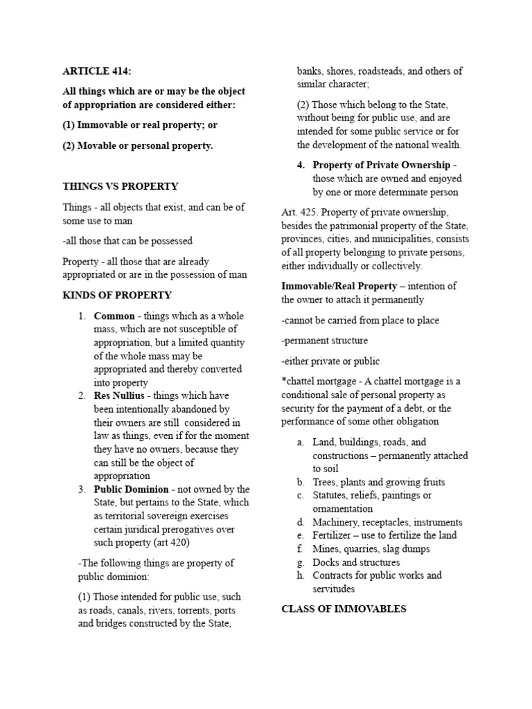 Property Review | PDF | Ownership | Property