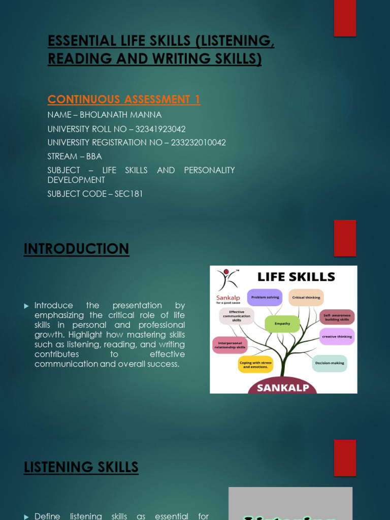 Life Skills | PDF