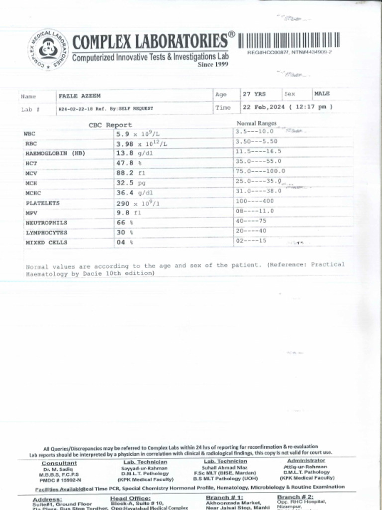 Sample of Medical Report | PDF