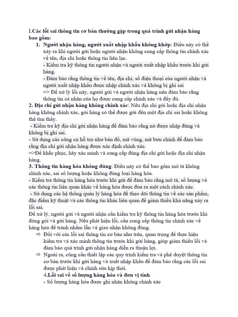 Khi Có Sai Sót Trong B CH NG T Thanh Toán Trong Phương TH C L | PDF