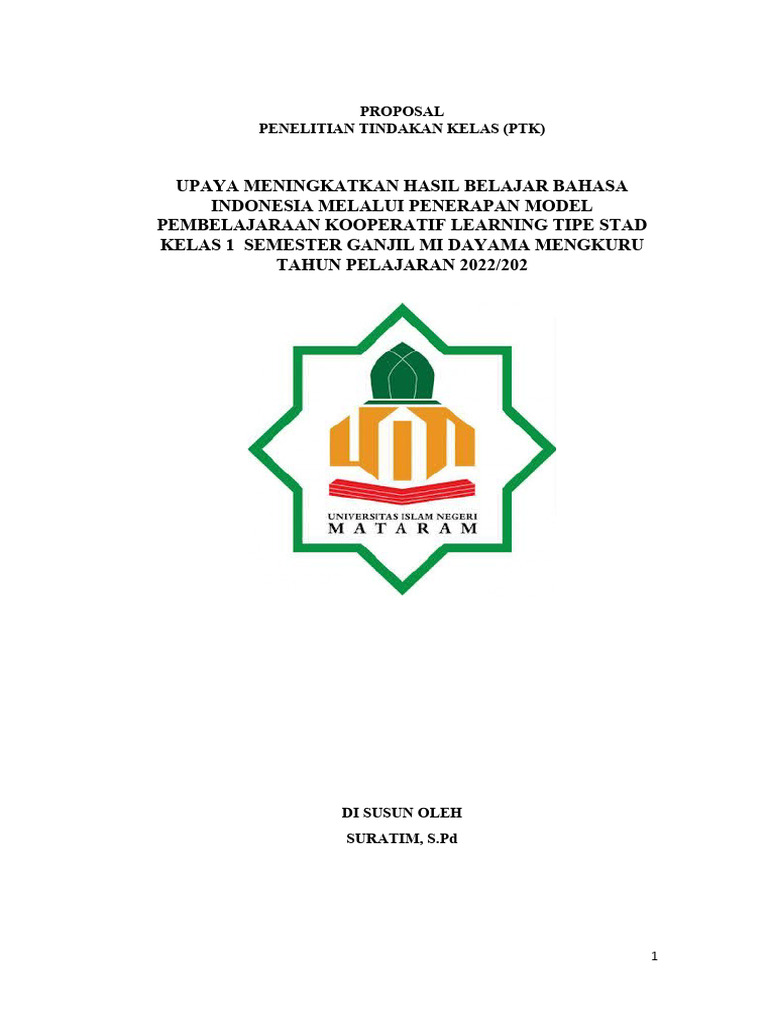 Proposal PTK PPG | PDF