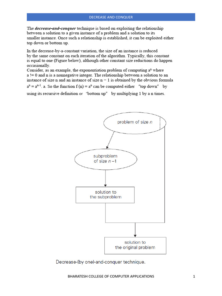 Unit 4 Decrease And Conquer And Divide And Conquer Pdf Vertex Graph Theory Algorithms And