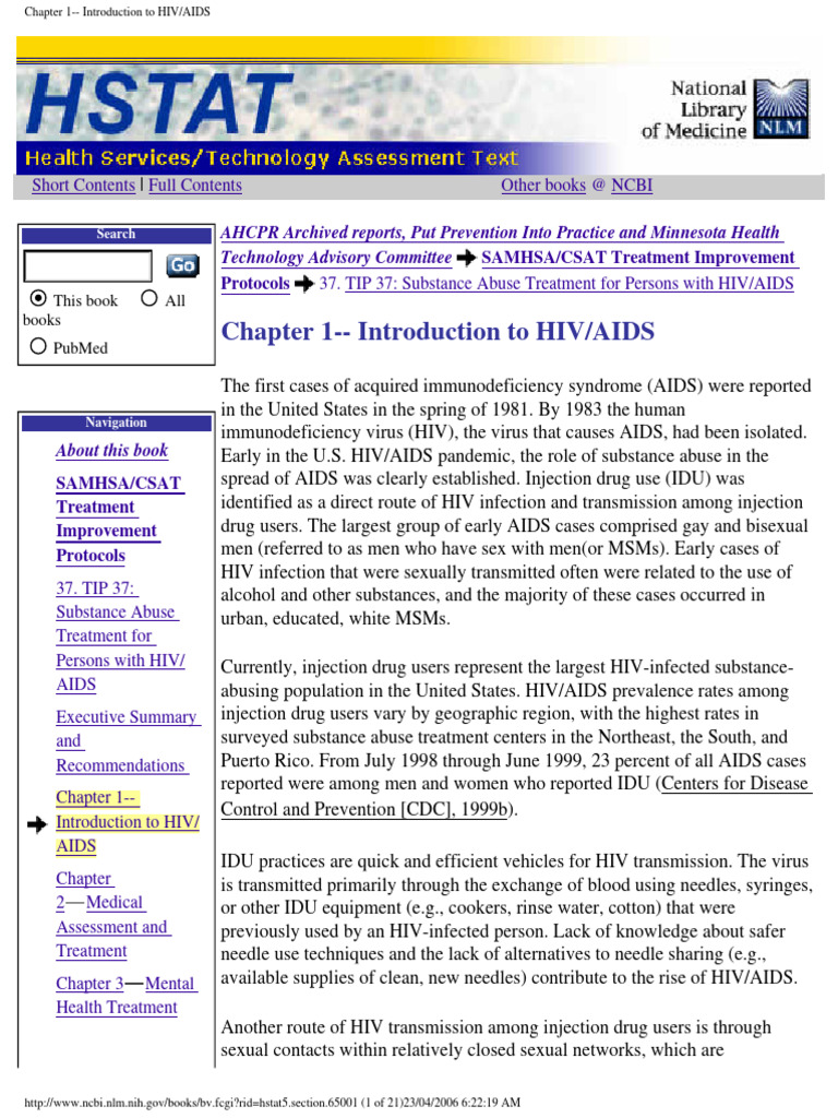 5250 Introduction to HIV AIDS | PDF