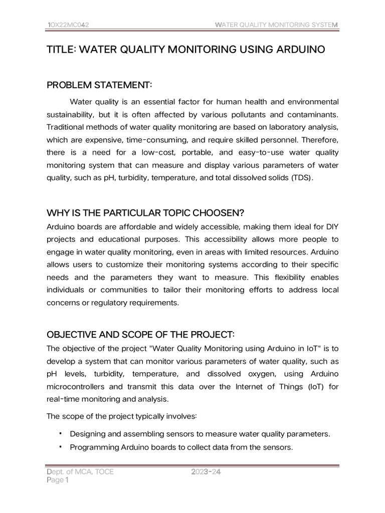 The Water Level Monitor System | PDF