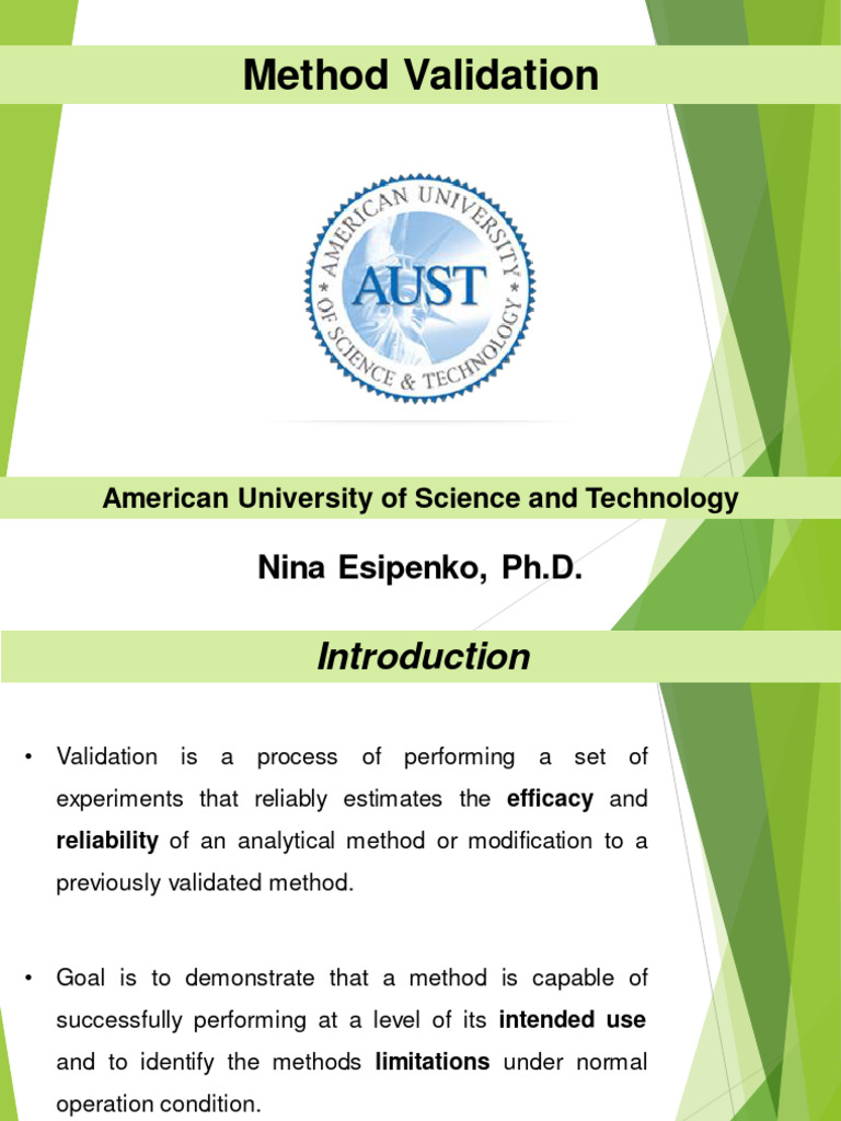 method validation | PDF | Significant Figures | Detection Limit