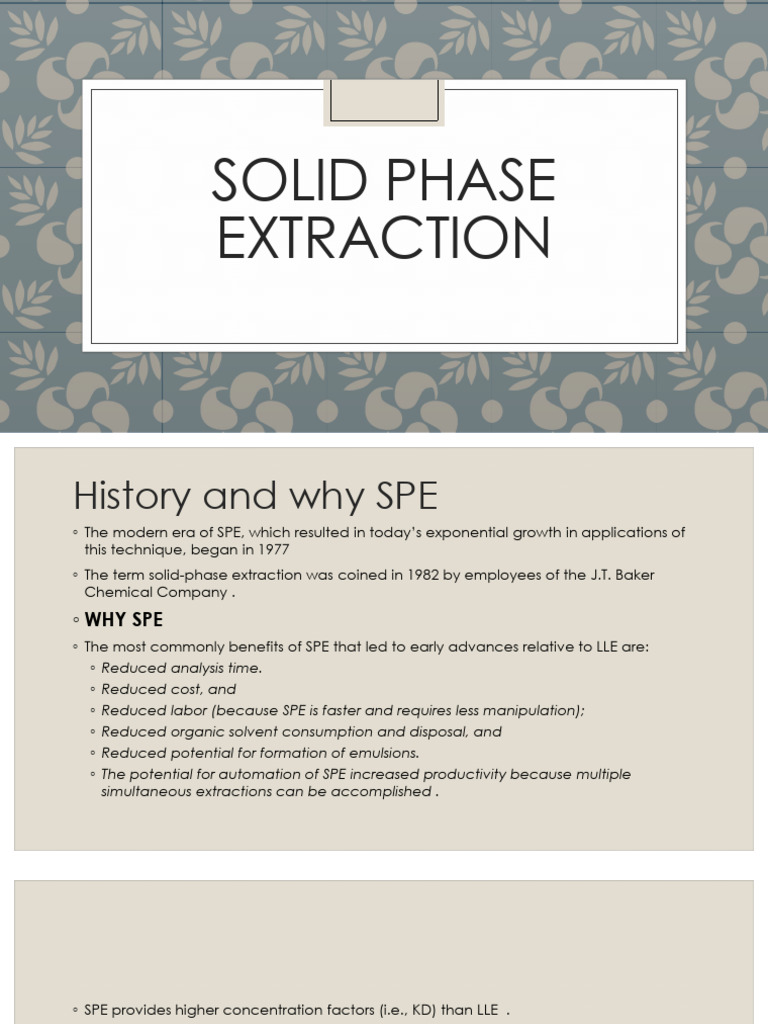 Sample Preparation-SPE | PDF